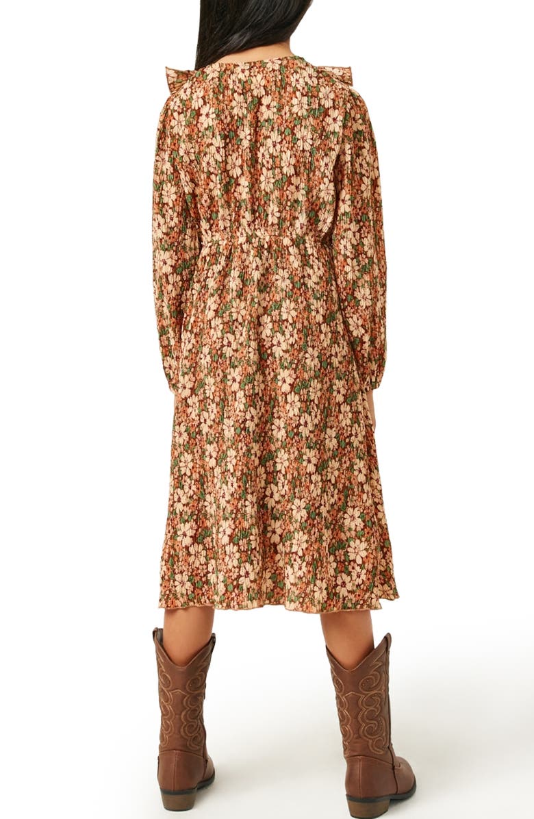Hayden Girls Kids' Ruffled Yoke Long Sleeve Dress | Nordstromrack