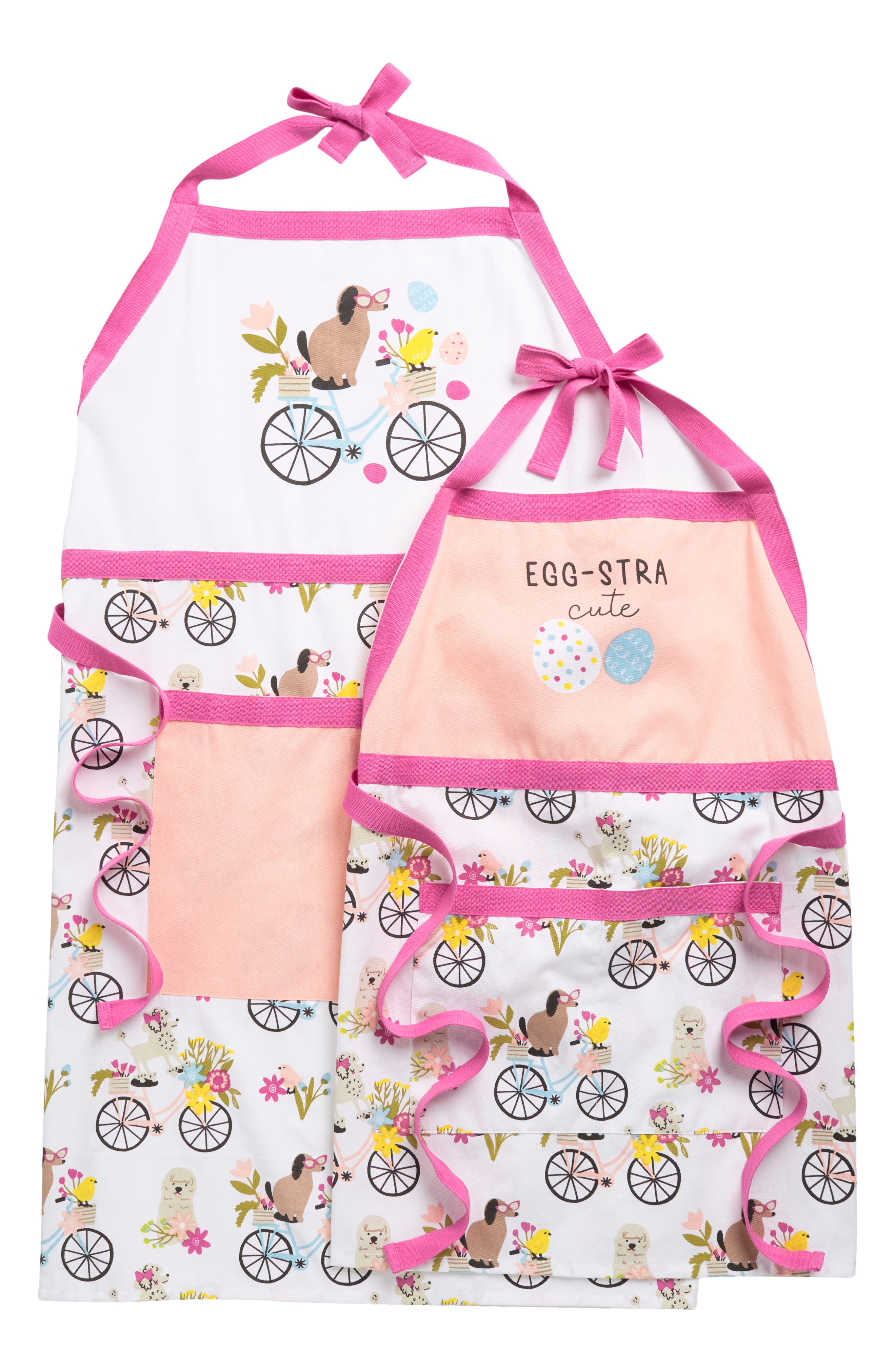 ENVOGUE Egg Hunt Dog Patterned Adult & Child Apron - Set of 2 ...