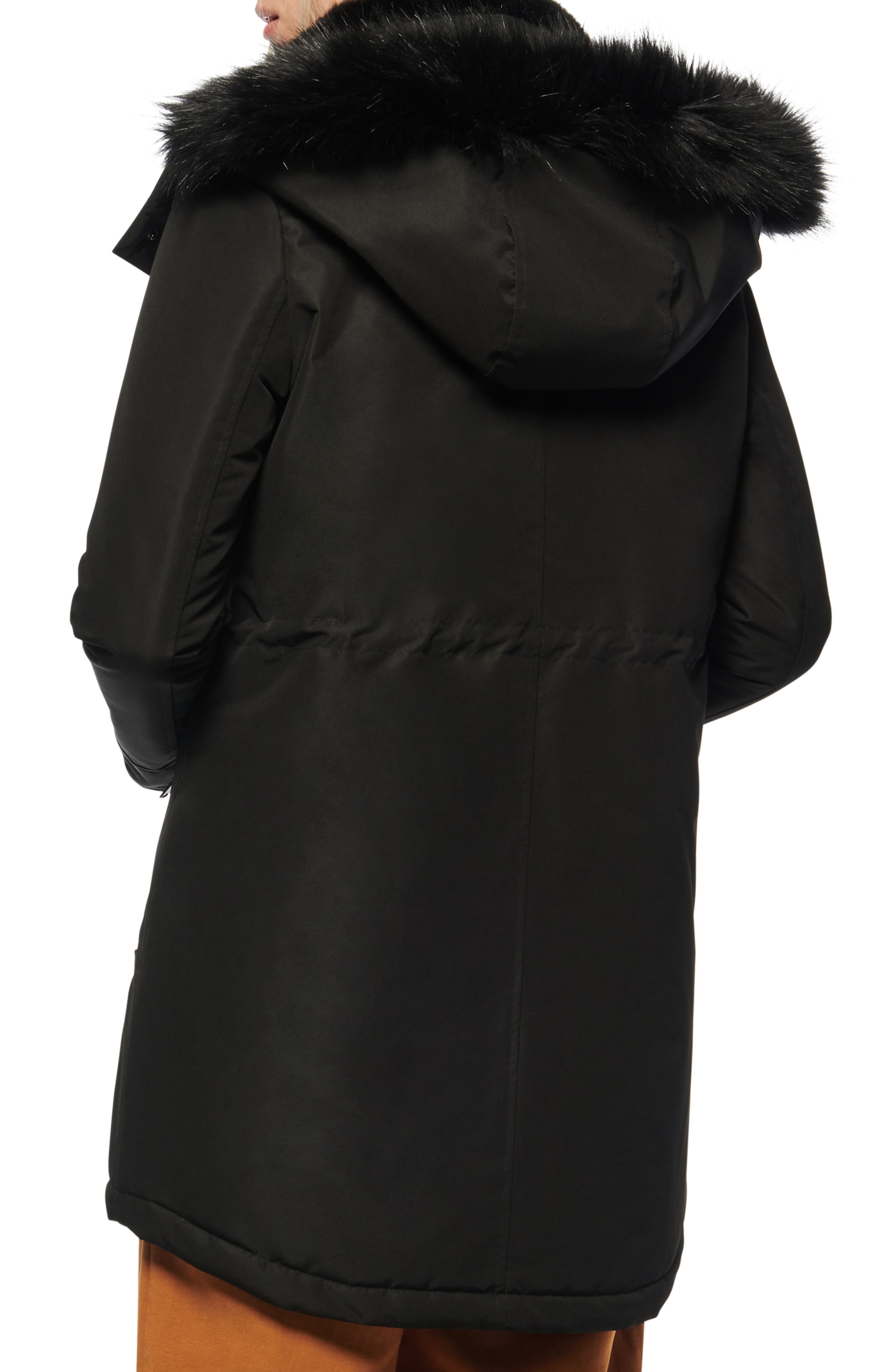 Marc New York Water Resistant Faux Fur Trim Parka | Nordstromrack