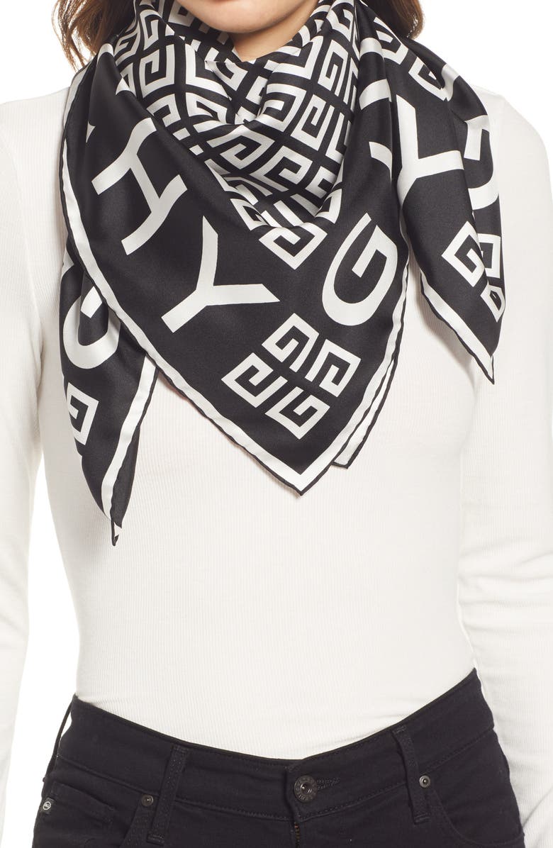 Givenchy 4G Logo Silk Scarf | Nordstrom