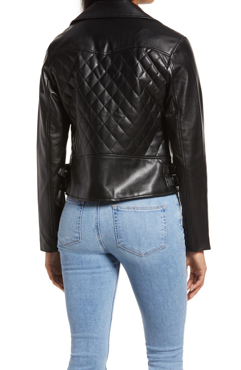 French Connection Faux Leather Moto Jacket | Nordstromrack