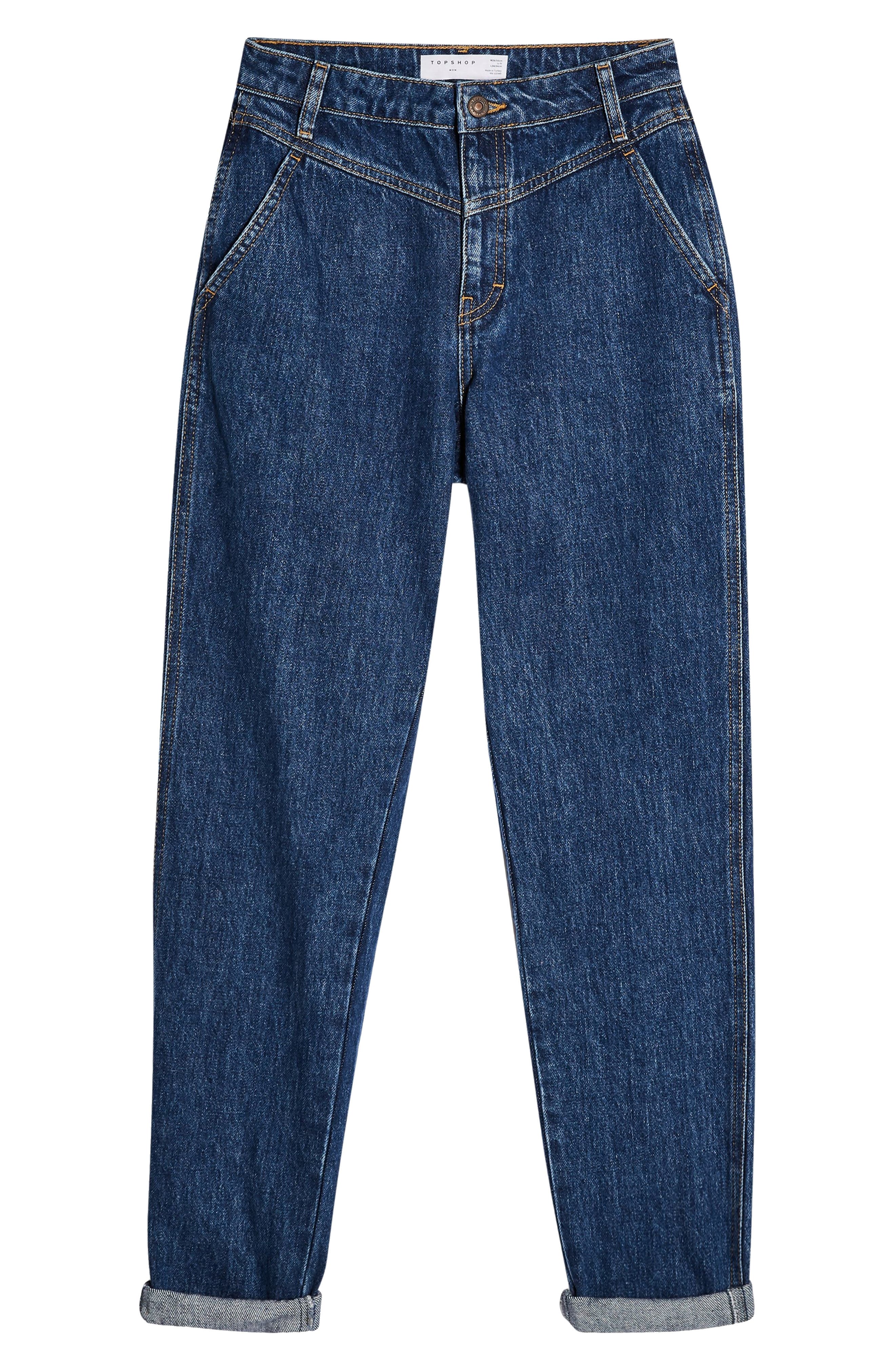 Topshop V-Panel Mom Jeans | Nordstromrack