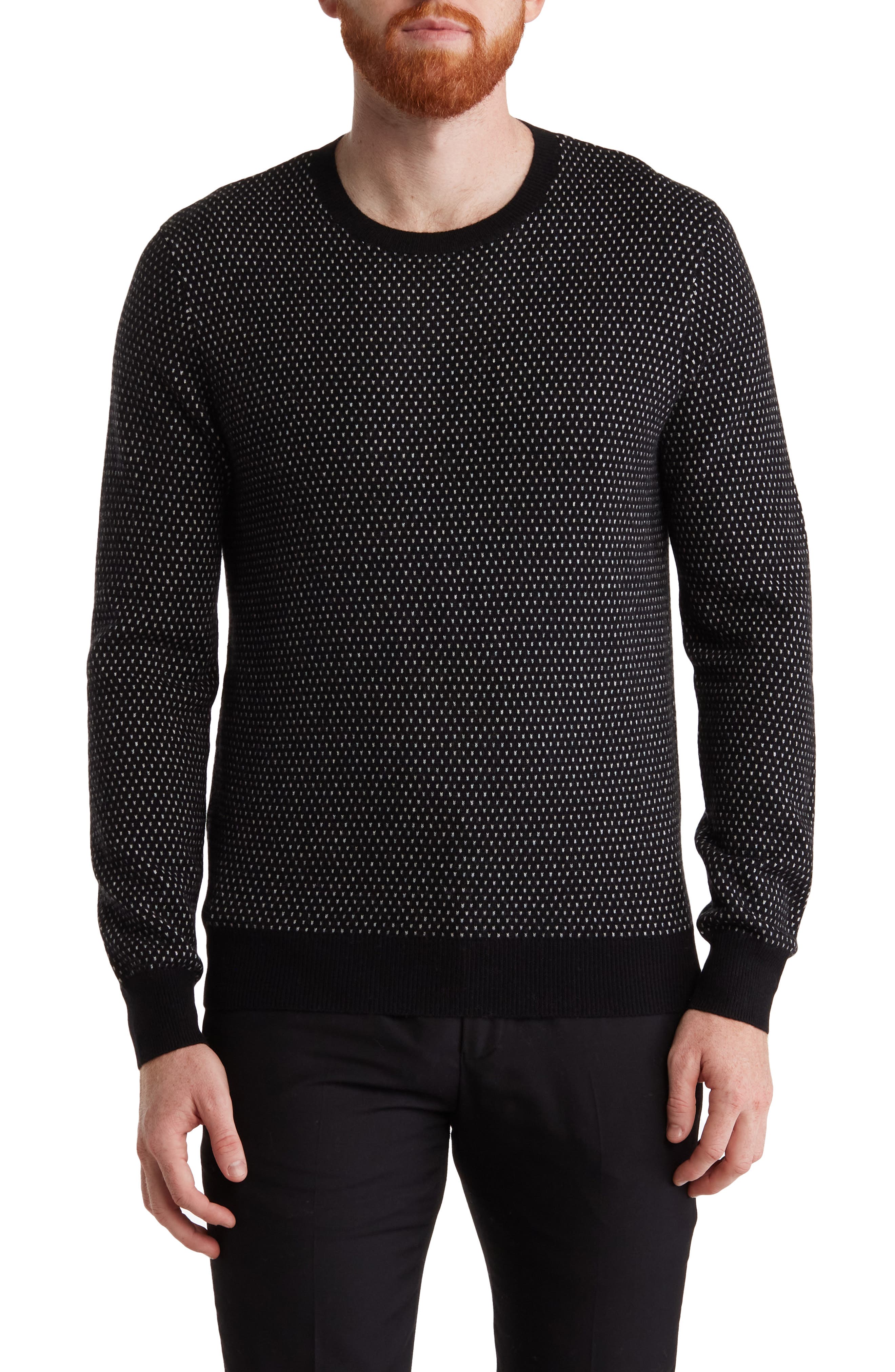 KIER & J Textured Crew Neck Sweater | Nordstromrack
