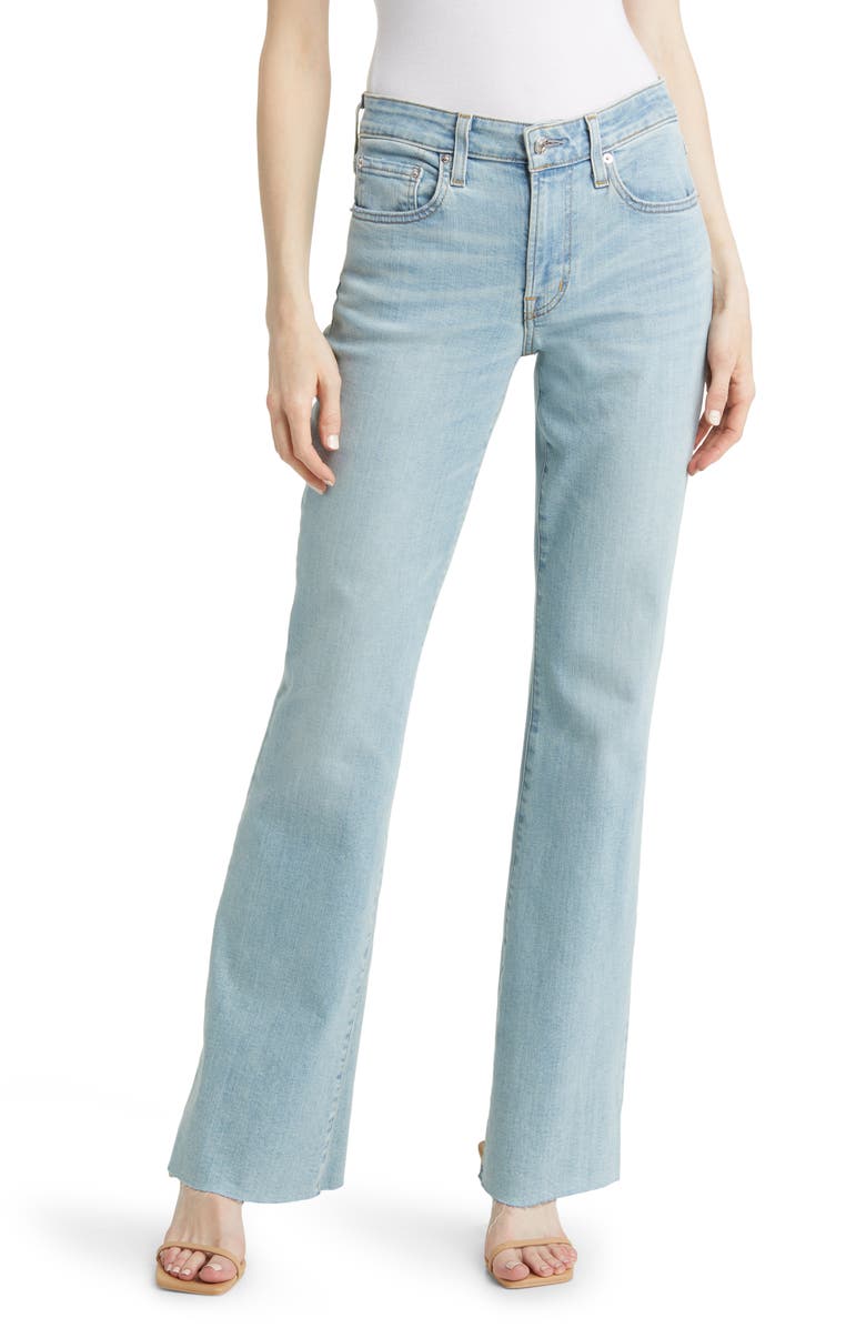 EDWIN Lark Raw Hem Flare Jeans | Nordstrom
