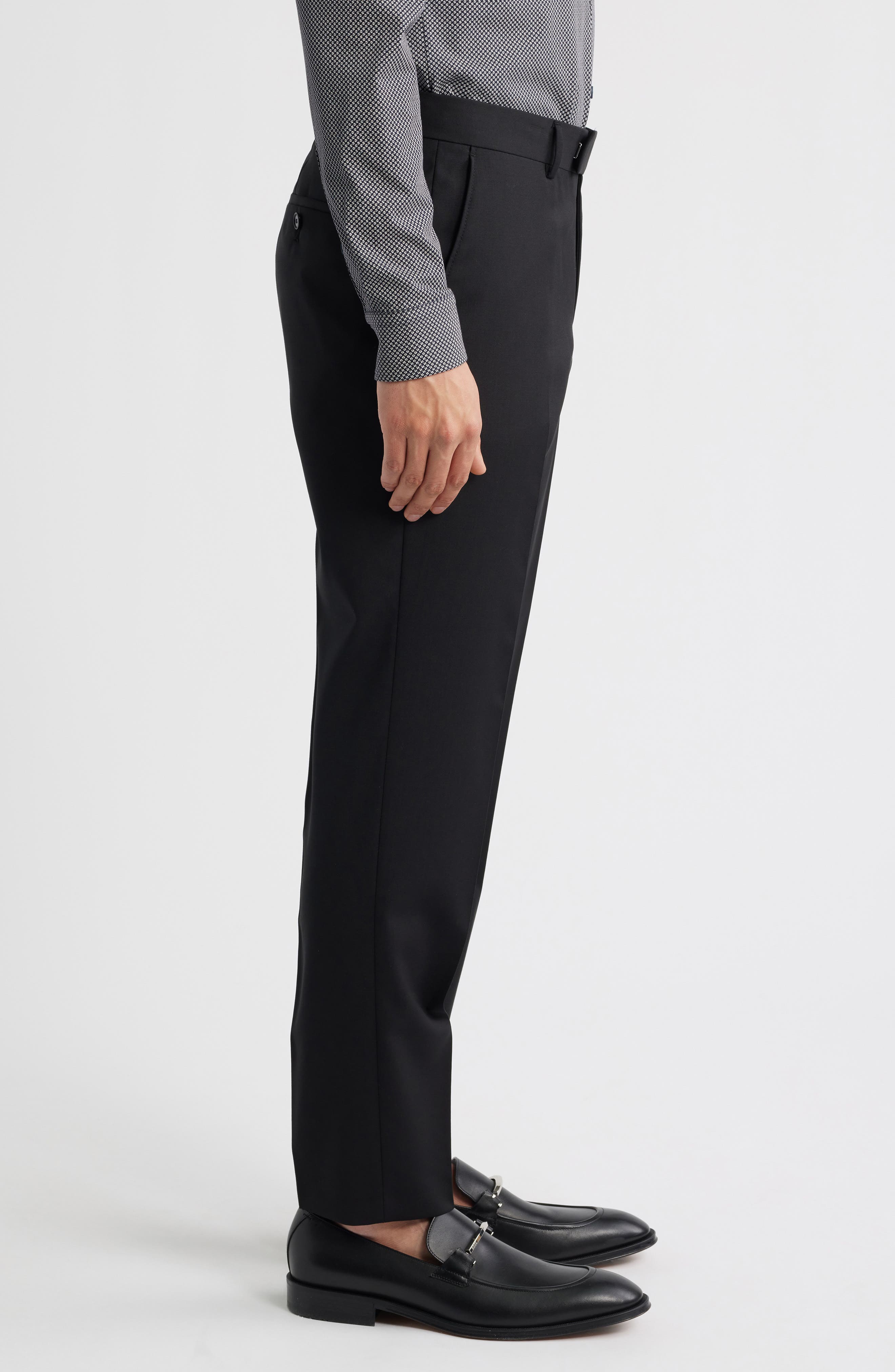 BOSS George Flat Front Wool Suit Pants | Nordstrom