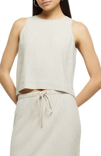 River Island Sleeveless Shell Top | Nordstrom