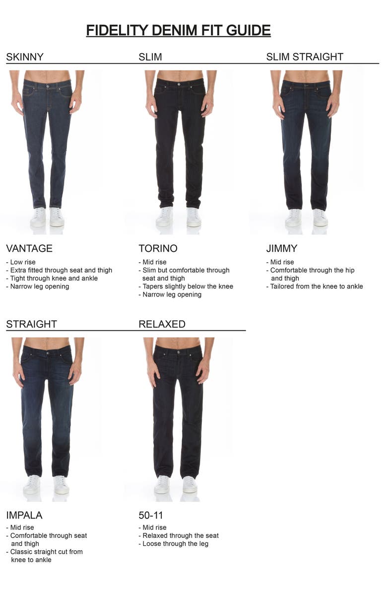 Fidelity Denim Jimmy Slim Straight Leg Jeans | Nordstrom