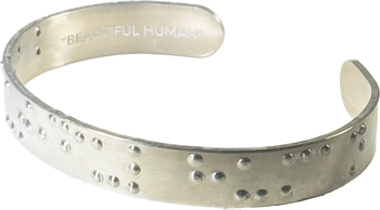 Humanist Beauty Beautiful Human Braille Cuff Bracelet | Nordstrom