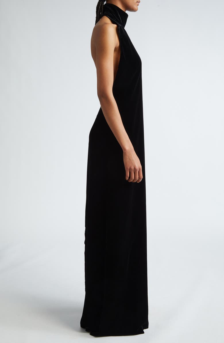 Max Mara Armida Velvet Halter Gown | Nordstrom