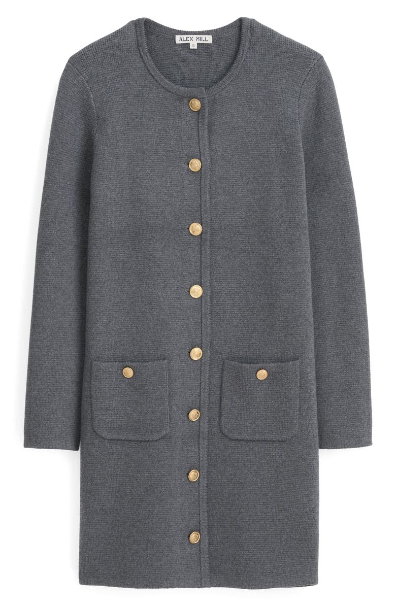 Alex Mill Stella Long Sleeve Cotton & Cashmere Knit Minidress ...