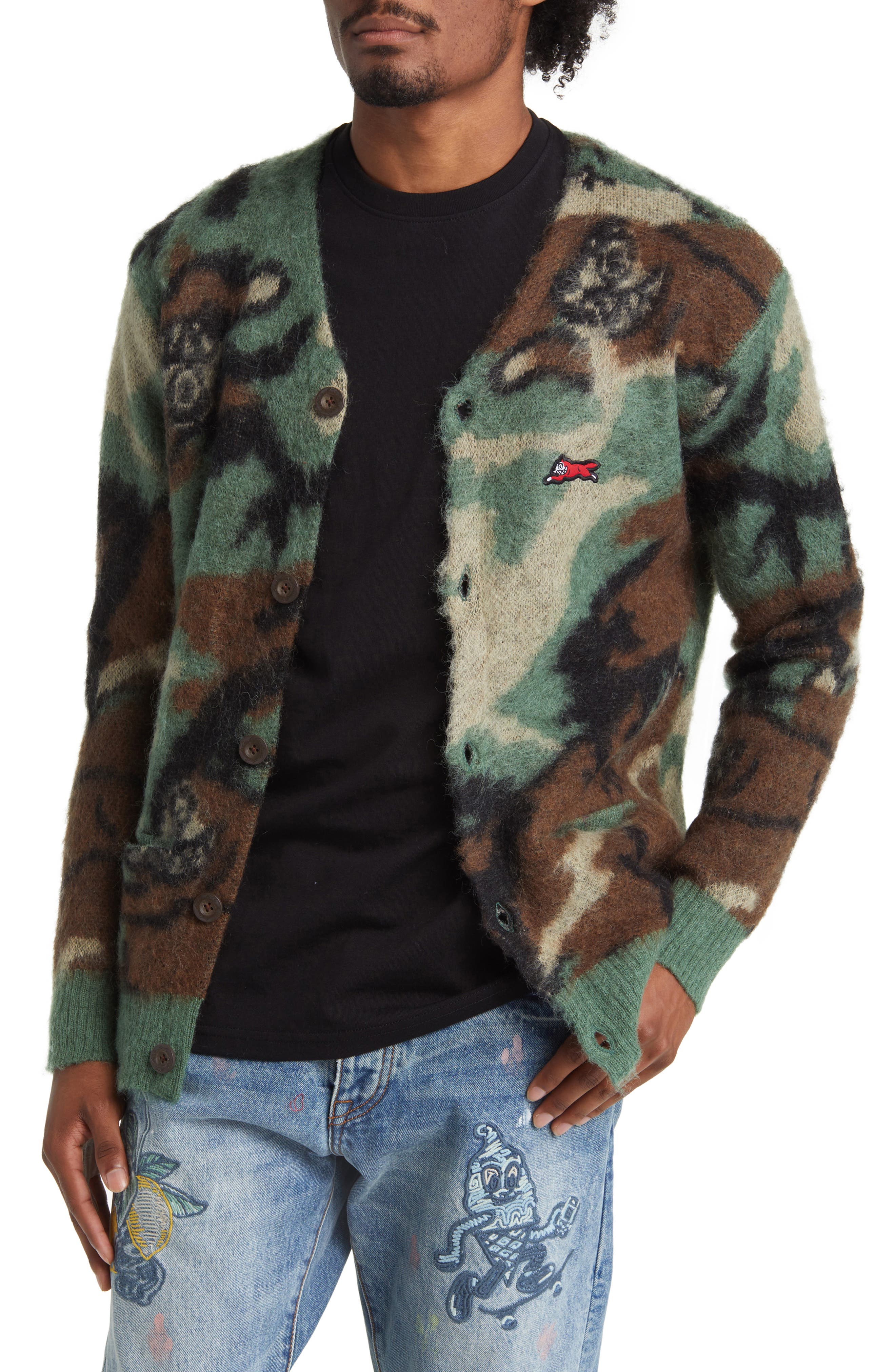 ICECREAM Blurry Camo Cardigan | Nordstromrack