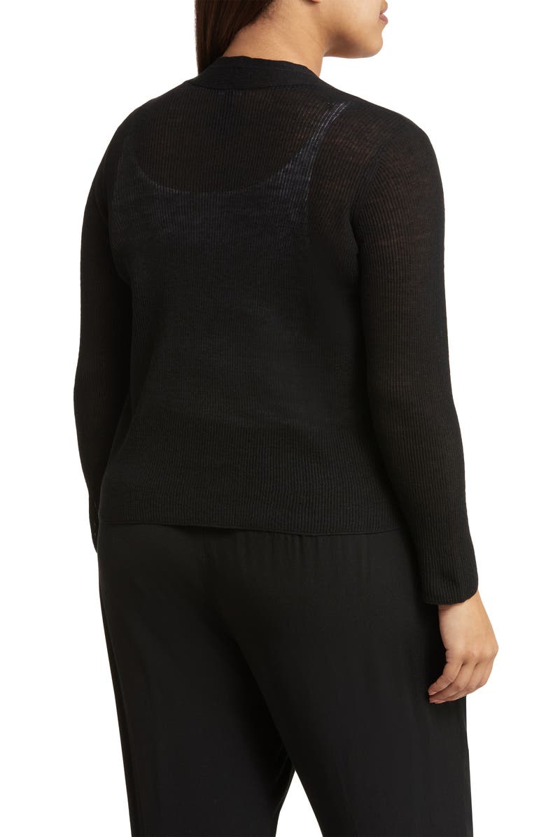 Eileen Fisher V-Neck Organic Linen & Cotton Cardigan | Nordstromrack