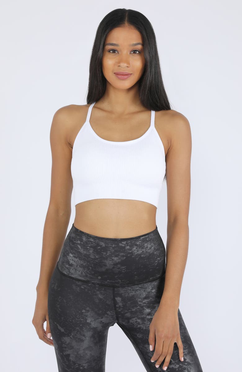 90 DEGREE BY REFLEX 2-Pack Seamless Ribbed Crop Tops | Nordstromrack