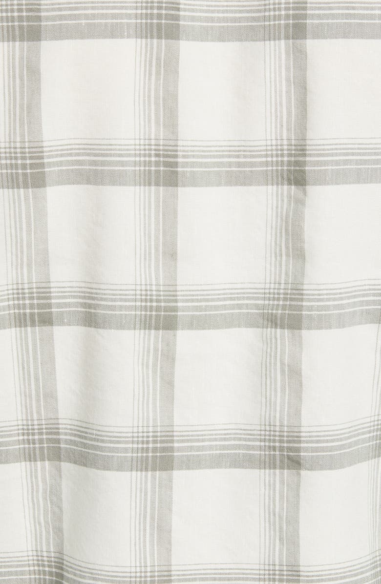 Club Monaco Roll Cuff Short Sleeve Linen Blend Button-Up Shirt ...