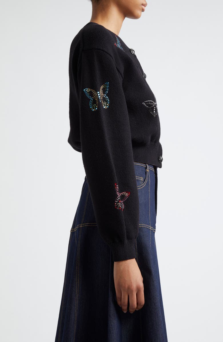 Cinq à Sept Lisette Butterfly Embellished Cardigan | Nordstromrack