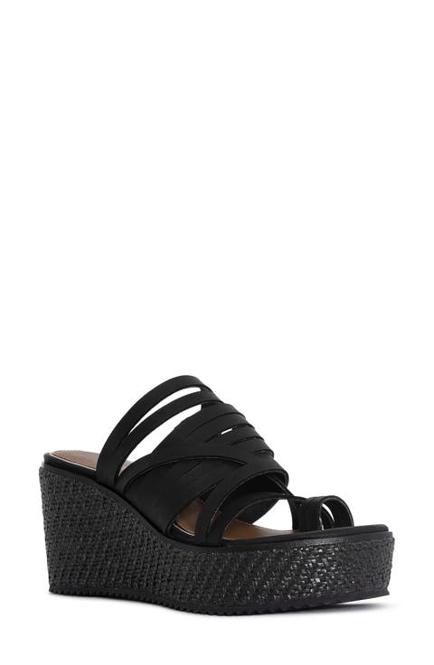 Women's Black Wedge Sandals | Nordstrom