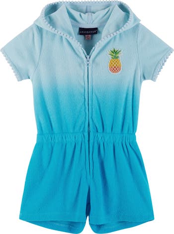 Andy & Evan Kids' Hooded French Terry Cover-Up Romper | Nordstromrack