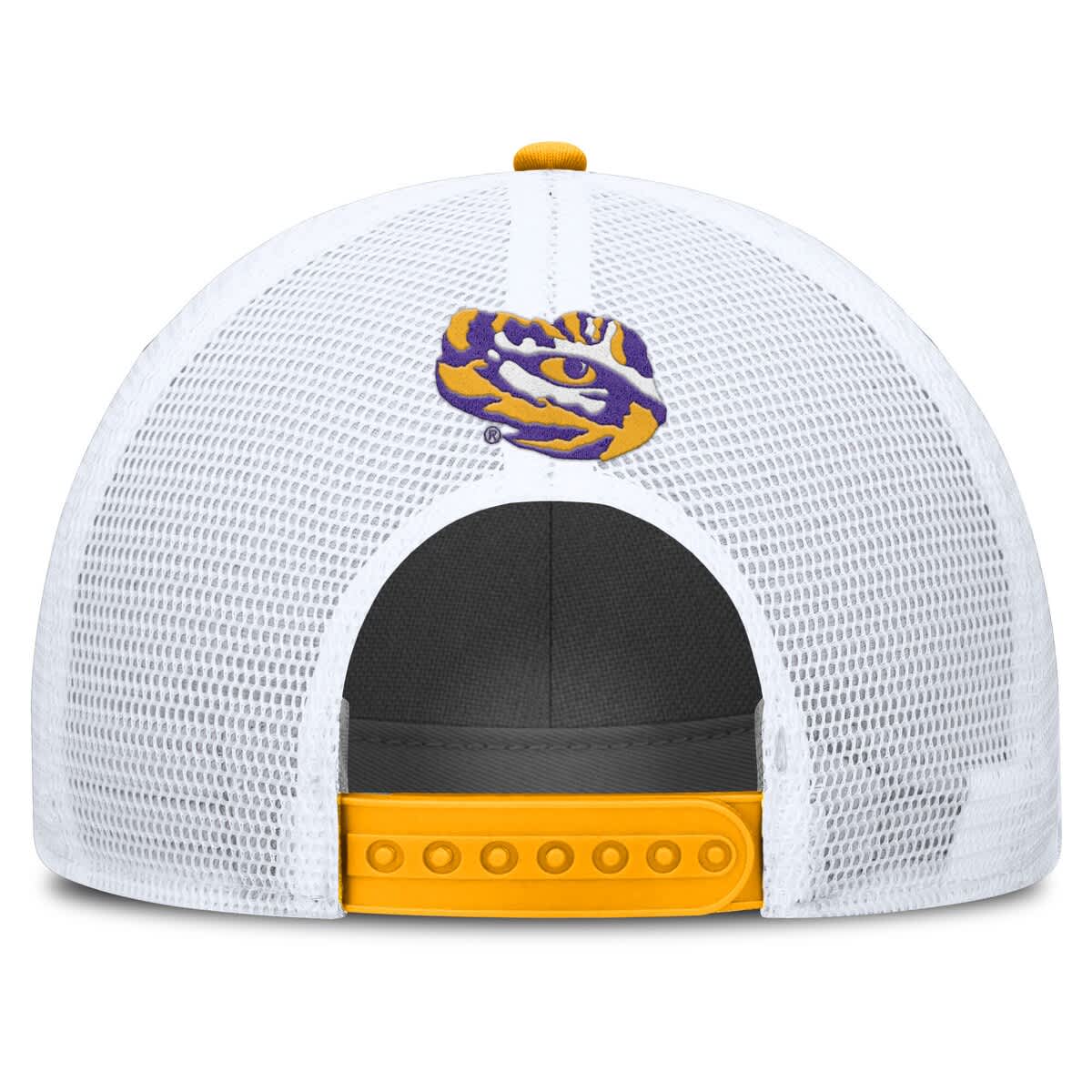 Nike Men's Nike Gold/White LSU Tigers 2025 On-Field Rise Patch Trucker ...