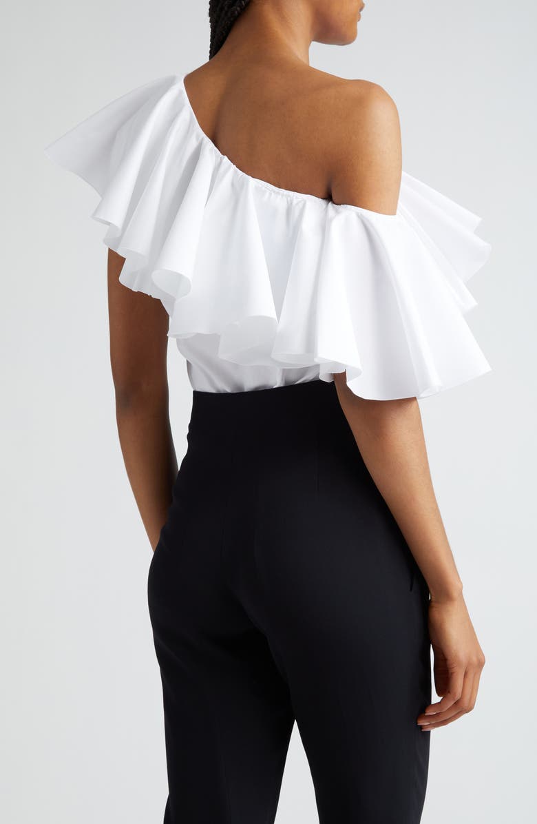 Giambattista Valli Ruffle One-Shoulder Cotton Top | Nordstromrack