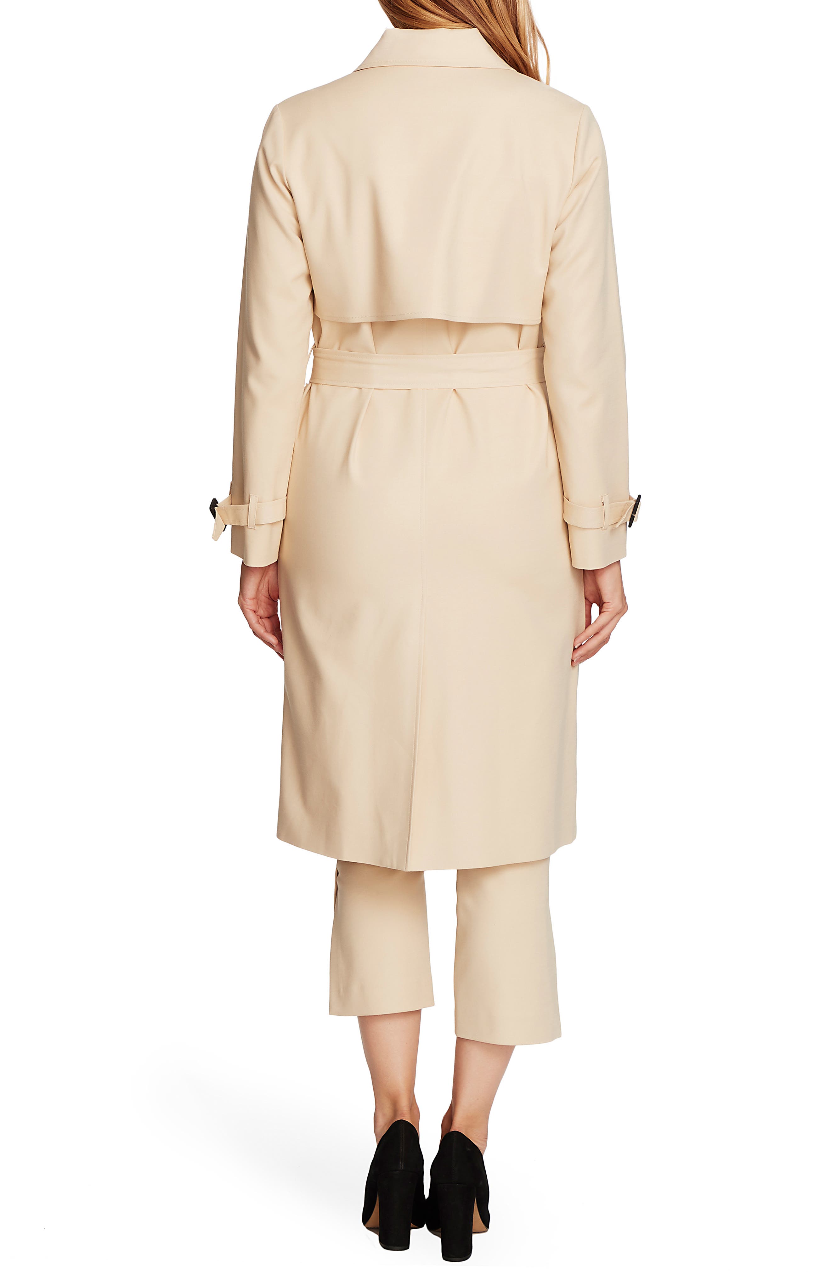 Vince Camuto Belted Double Weave Trench Coat | Nordstromrack