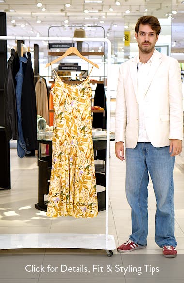 ASTR the Label Jaleyah Floral Midi Dress | Nordstrom