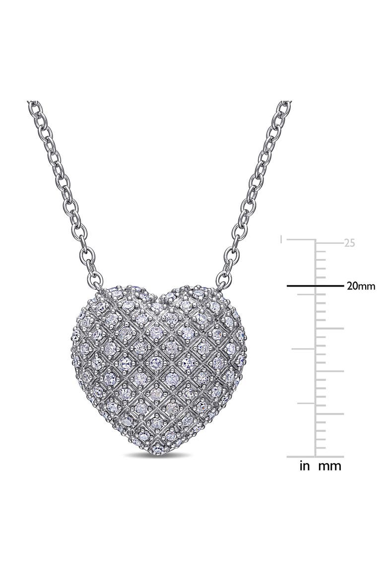 Cluster Diamond Heart Pendant Necklace - 0.98ct. (Women) | Nordstromrack