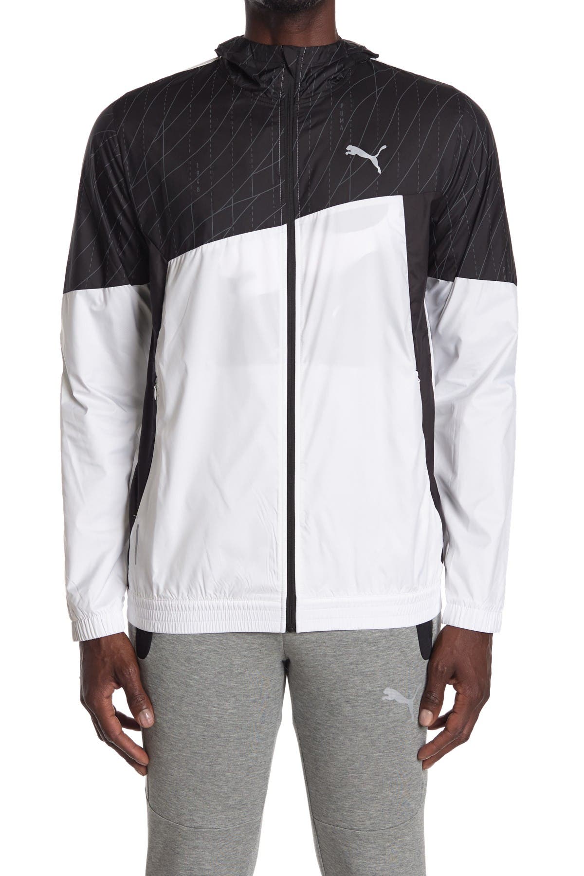 PUMA Run Graphic Hooded Jacket | Nordstromrack