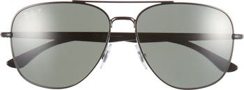 Ray-Ban 59mm Polarized Square Aviator Sunglasses | Nordstrom