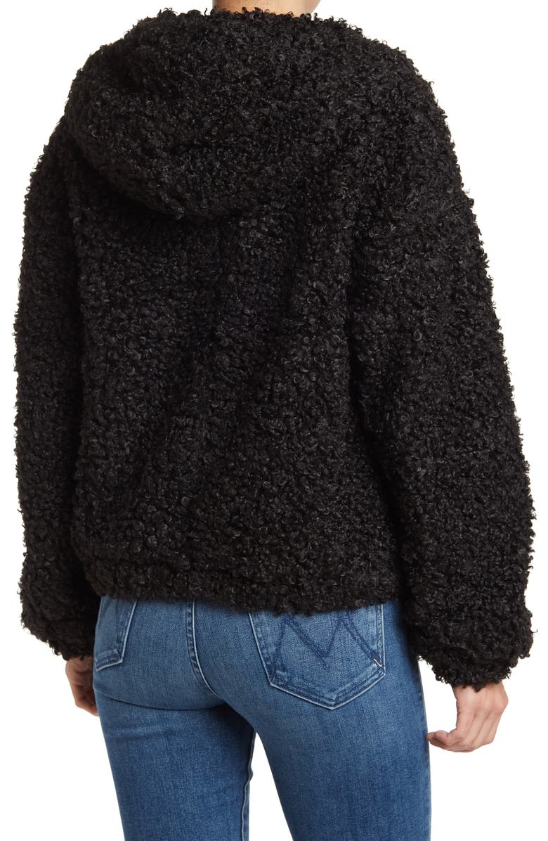 Walter Baker Amanda Hooded Faux Shearling Jacket | Nordstromrack