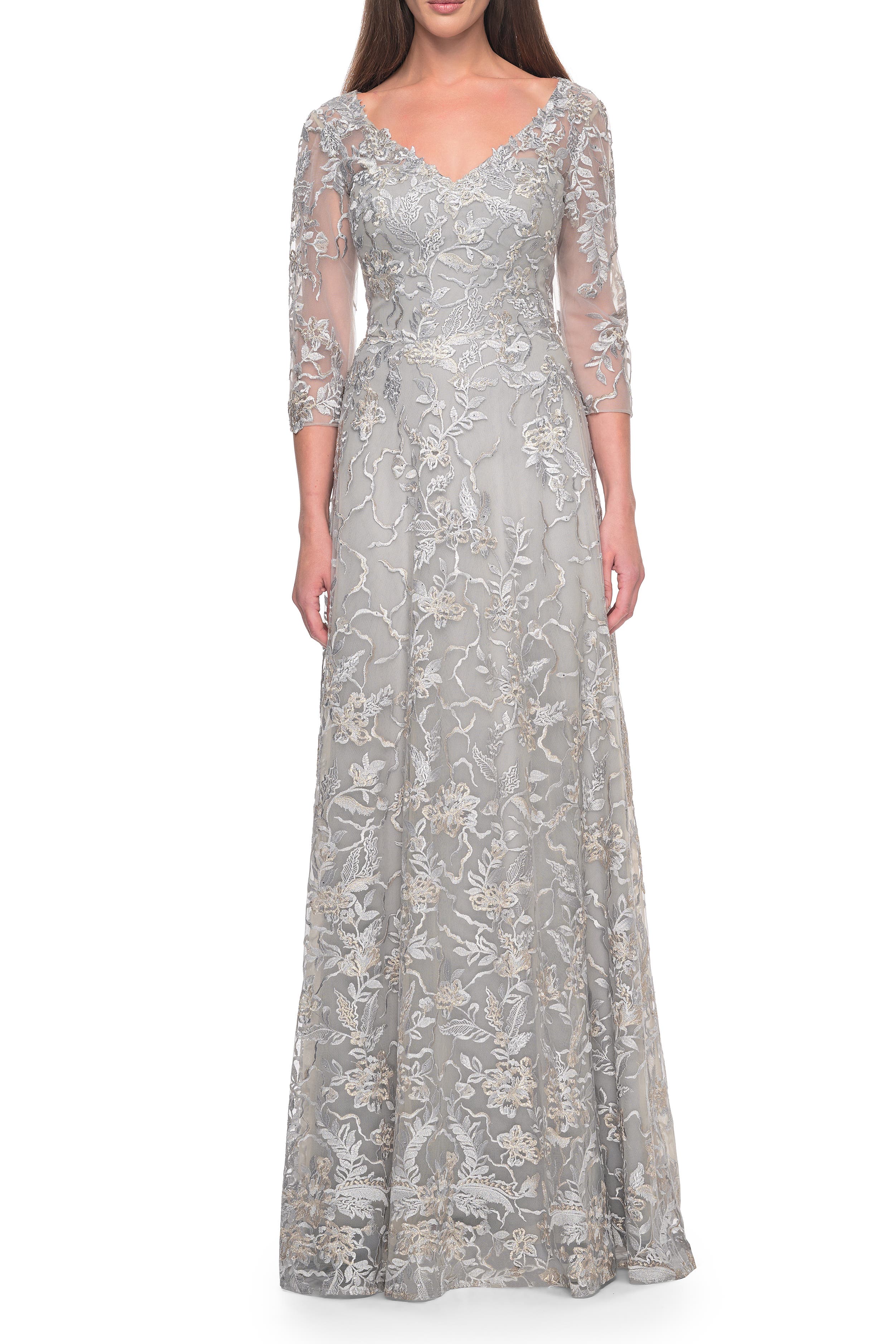 La Femme Beautiful Lace A-line Mother of the Bride Dress | Nordstrom