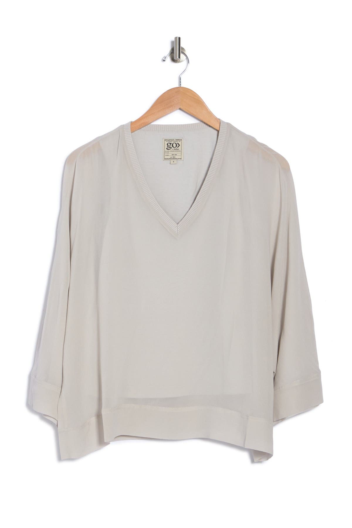 Go by go Silk Go Vee Silk Blouse | Nordstromrack