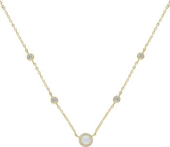 Opal Chain Necklace