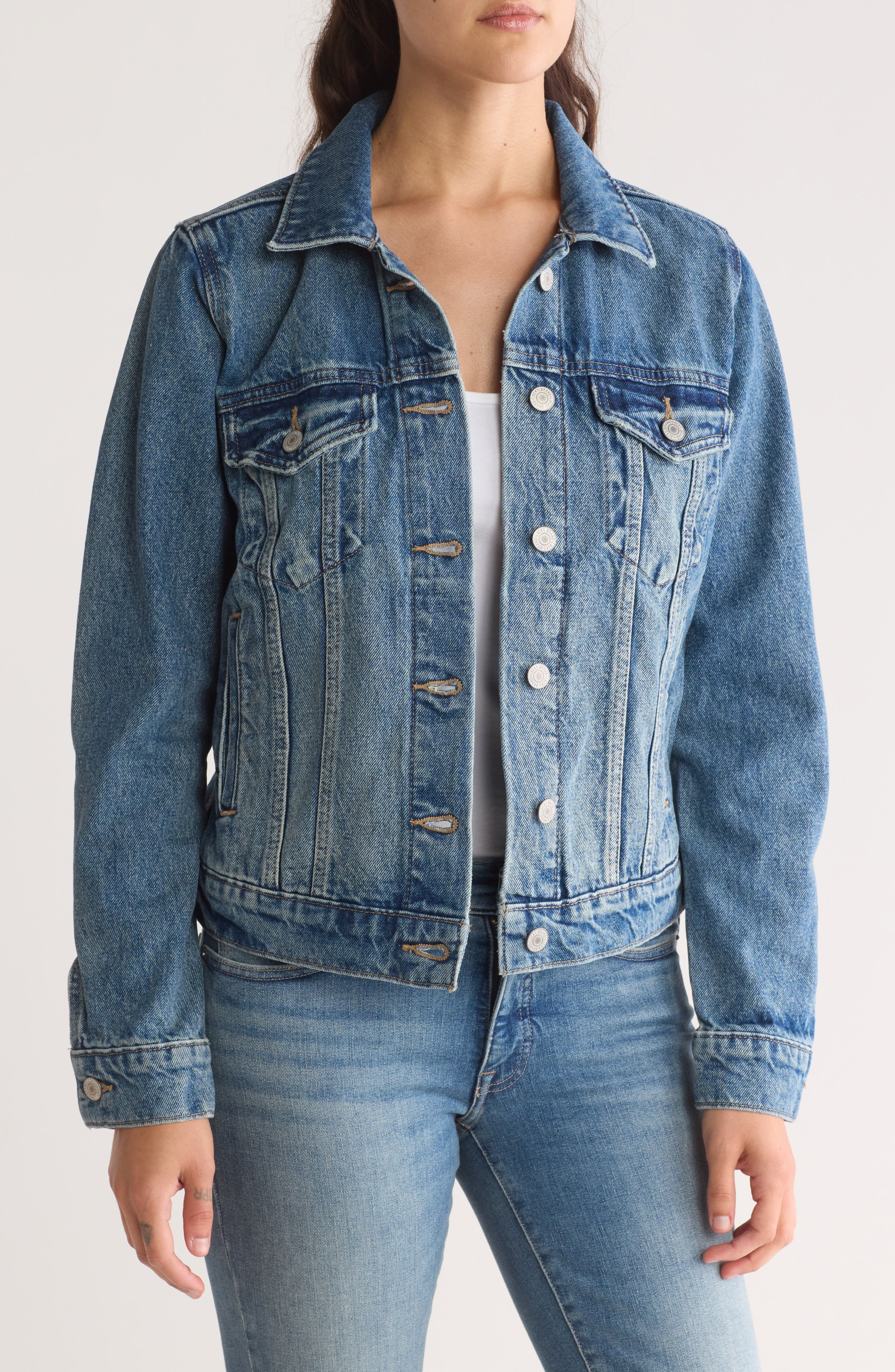 Lucky Brand Tomboy Trucker Denim Jacket | Nordstromrack