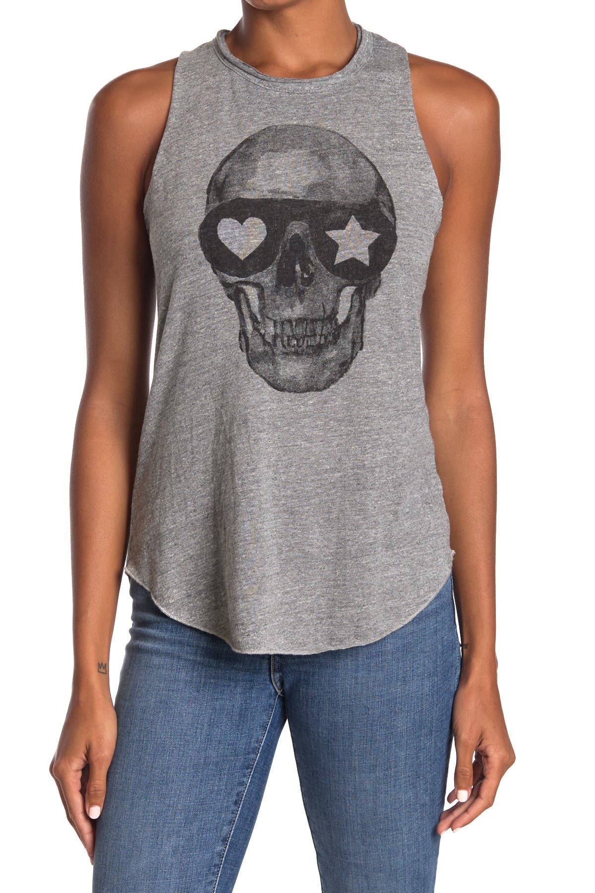 Chaser Skull Print Tunic Tank Top | Nordstromrack
