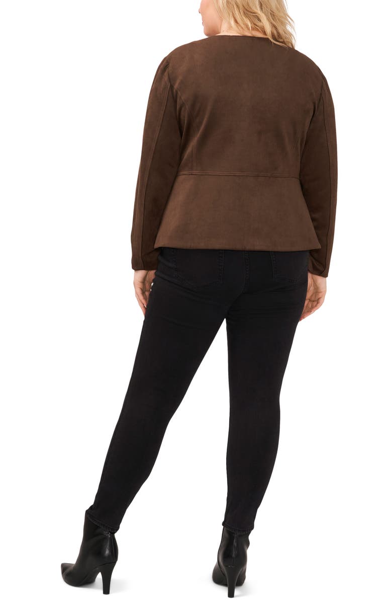 Vince Camuto Collarless Faux Suede Jacket | Nordstromrack