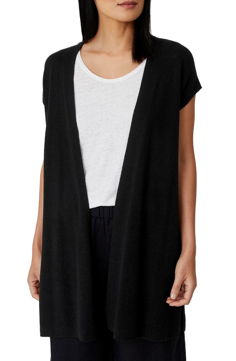Eileen Fisher Organic Linen & Cotton Vest | Nordstromrack