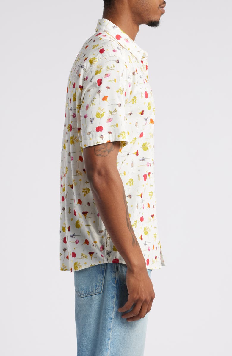 RVCA x Mark Oblow Print Short Sleeve Button-Up Shirt | Nordstromrack