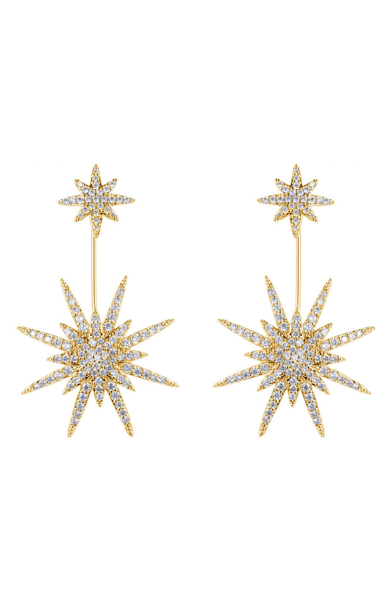EYE CANDY LOS ANGELES North Star Pavé CZ Drop Earrings | Nordstromrack