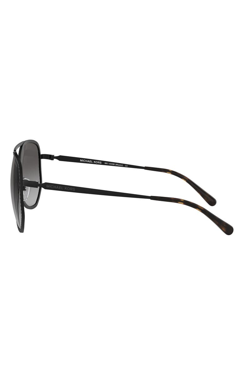 Michael Kors Miami 58mm Aviator Sunglasses, Alternate, color,