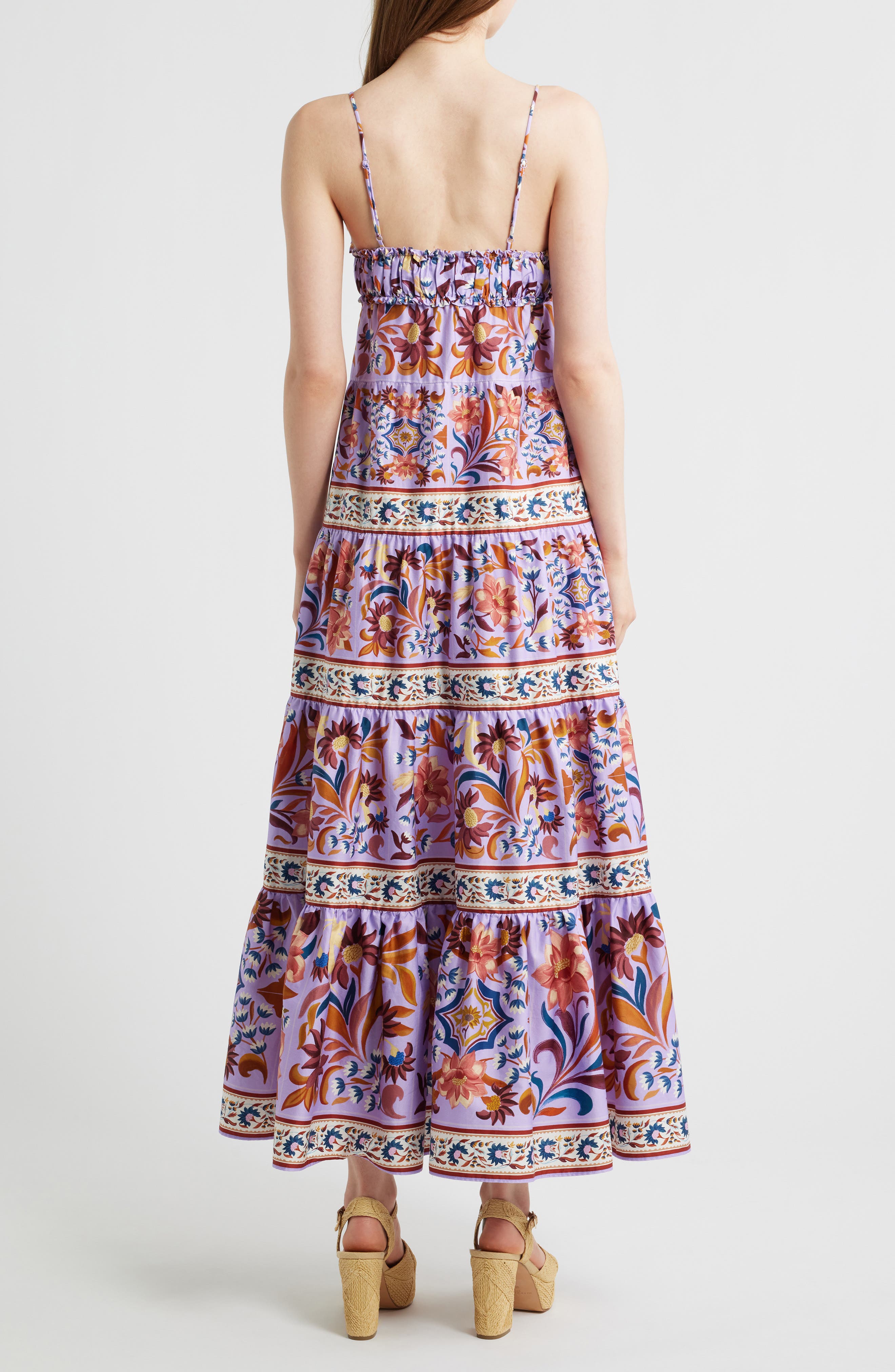 FARM Rio Flower Tiles Maxi Sundress | Nordstrom