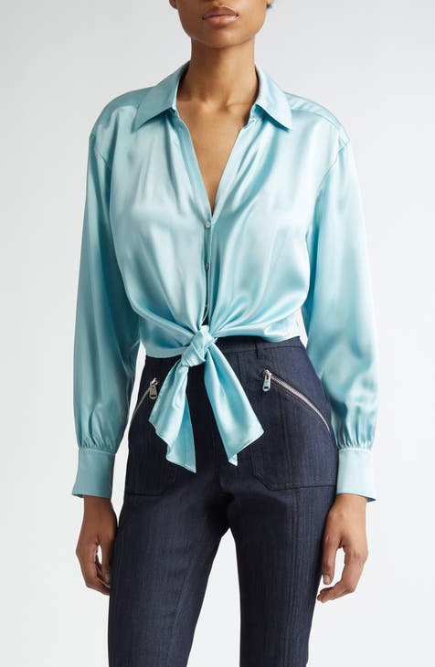 Women's 100% Silk Button Up Tops | Nordstrom