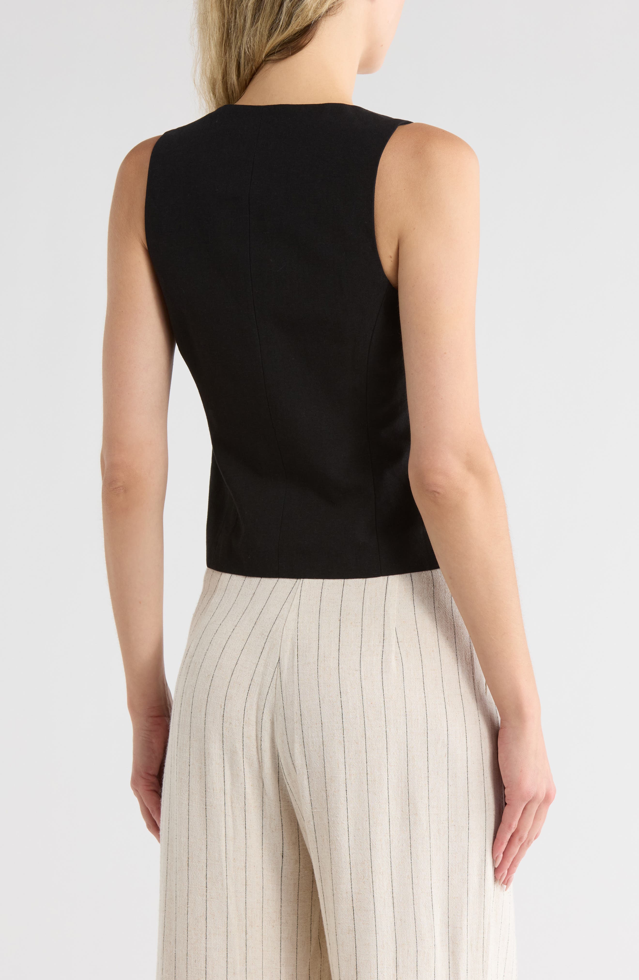 ASOS DESIGN Scoop Neck Waistcoat | Nordstromrack