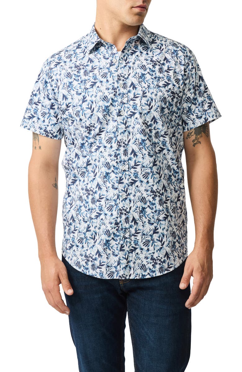 Rodd & Gunn Herbertville Floral Short Sleeve Button-Up Shirt ...