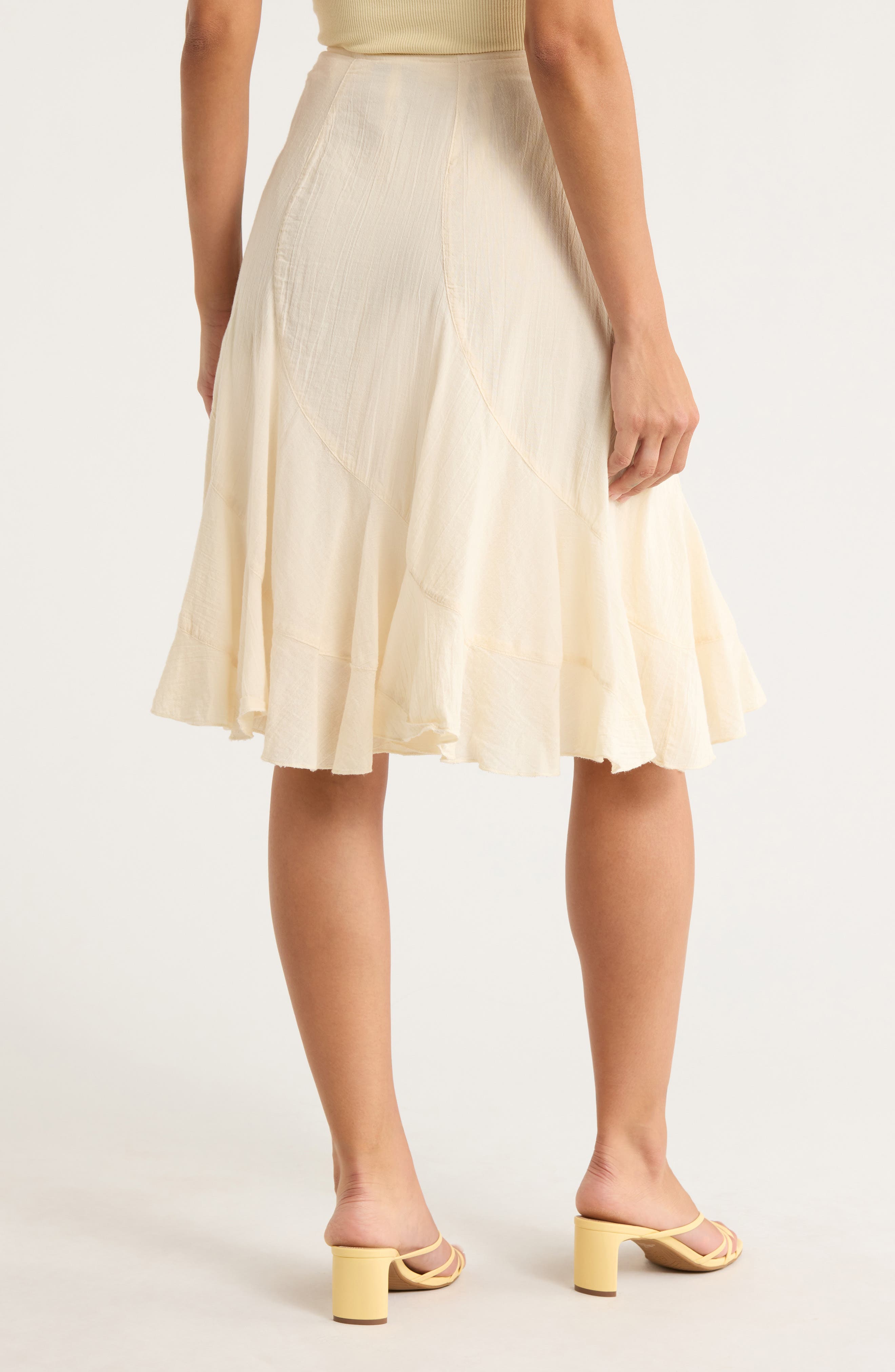 Topshop Disjoint Knee Length Skirt | Nordstromrack
