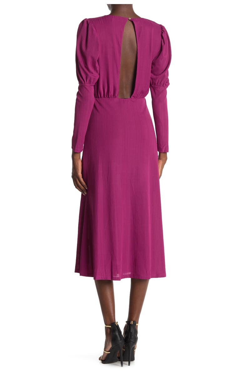 NSR Jane Long Sleeve Ribbed Midi Dress | Nordstromrack