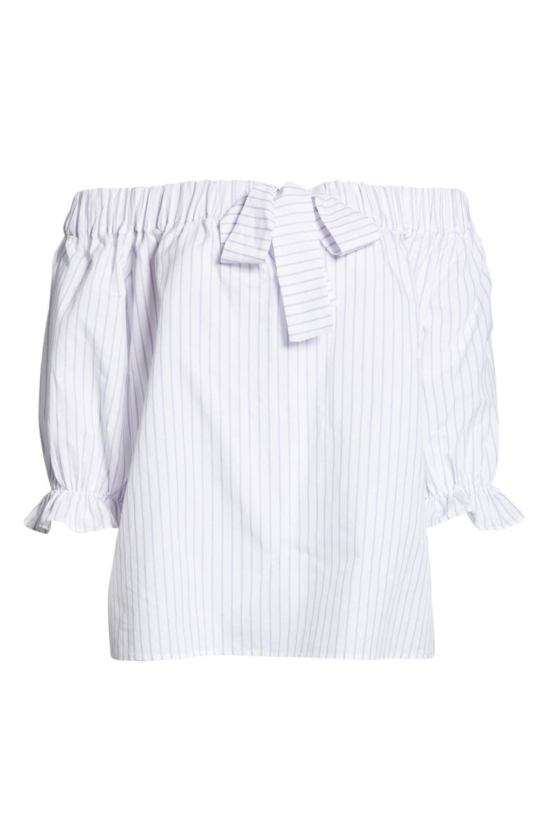HARSHMAN Gruner Off the Shoulder Cotton & Linen Top | Nordstrom