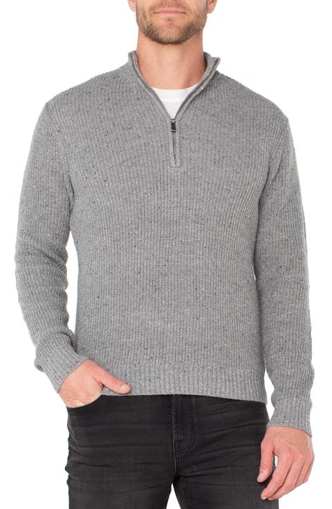 Men's Grey Quarter Zip Sweaters | Nordstrom