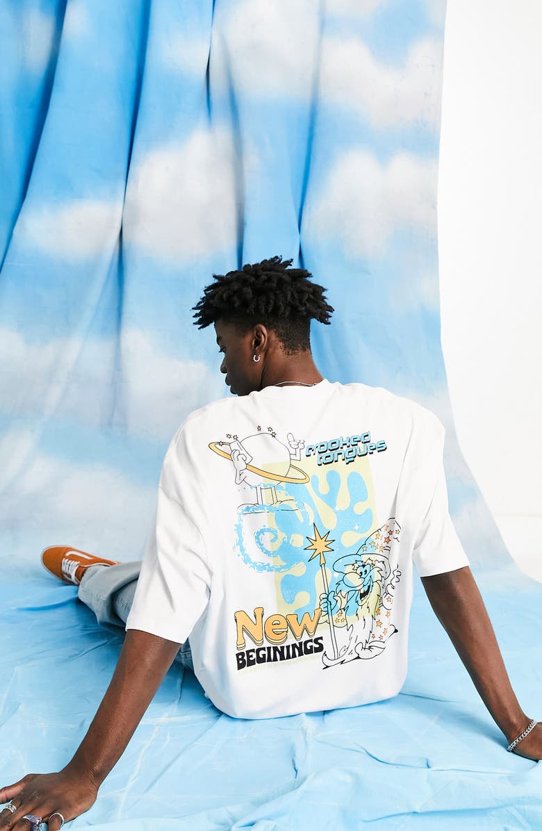 ASOS DESIGN Oversize Cotton Graphic Tee | Nordstromrack
