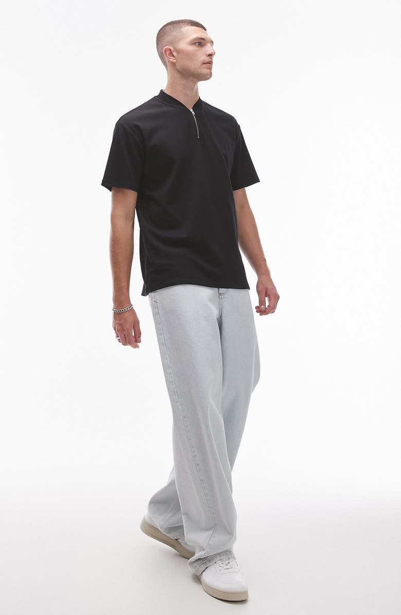 Topman Half Zip Cotton T-Shirt | Nordstromrack