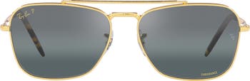 Ray-Ban New Caravan 55mm Gradient Polarized Square Sunglasses | Nordstrom